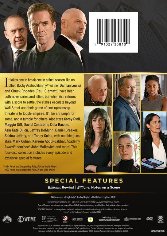 Billions: the Final Season (Previously Owned DVD) – Videomatica Ltd (since 1983)