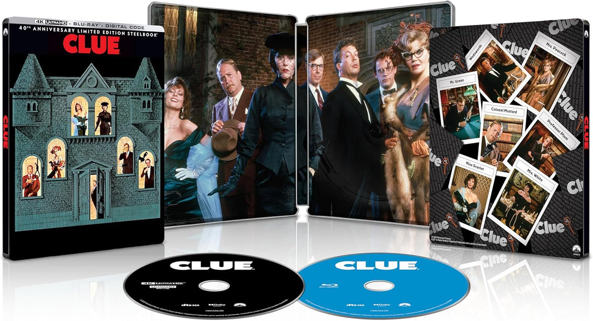 Clue (Limited Edition Steelbook 4K UHD/BLU-RAY Combo) – Videomatica Ltd ...