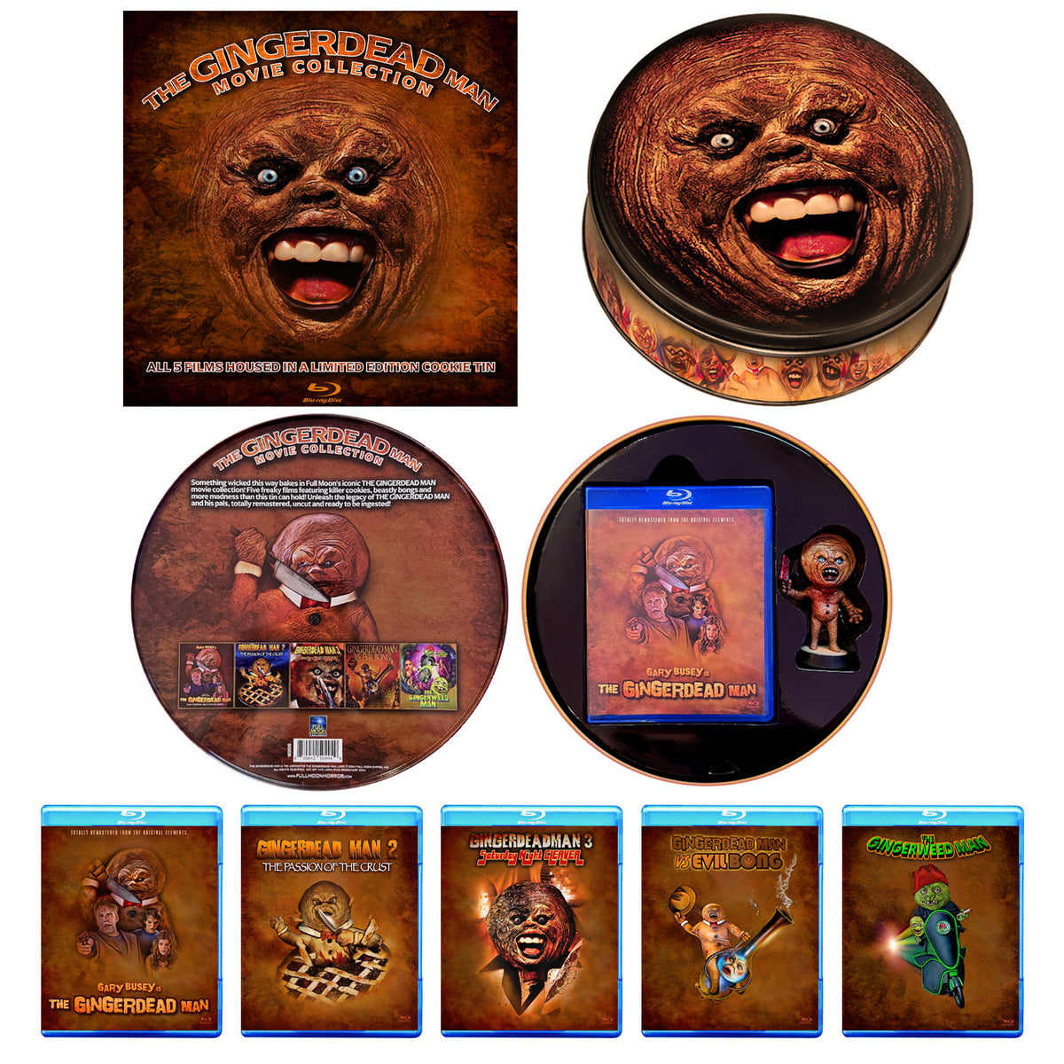 Gingerdead Man Movie Collection, The (Limited Edition Cookie Tin BLU-R ...