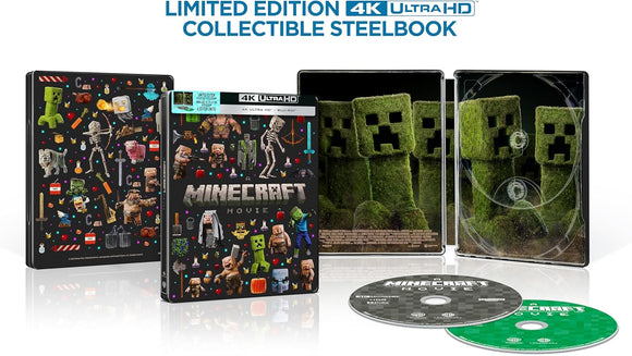 Minecraft Movie, A (Limited Edition Steelbook 4K UHD/BLU-RAY Combo ...